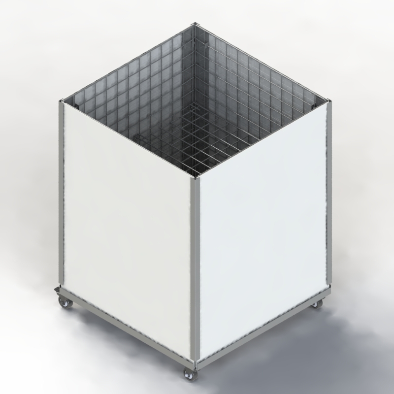 Wire Dump Bin with Signage