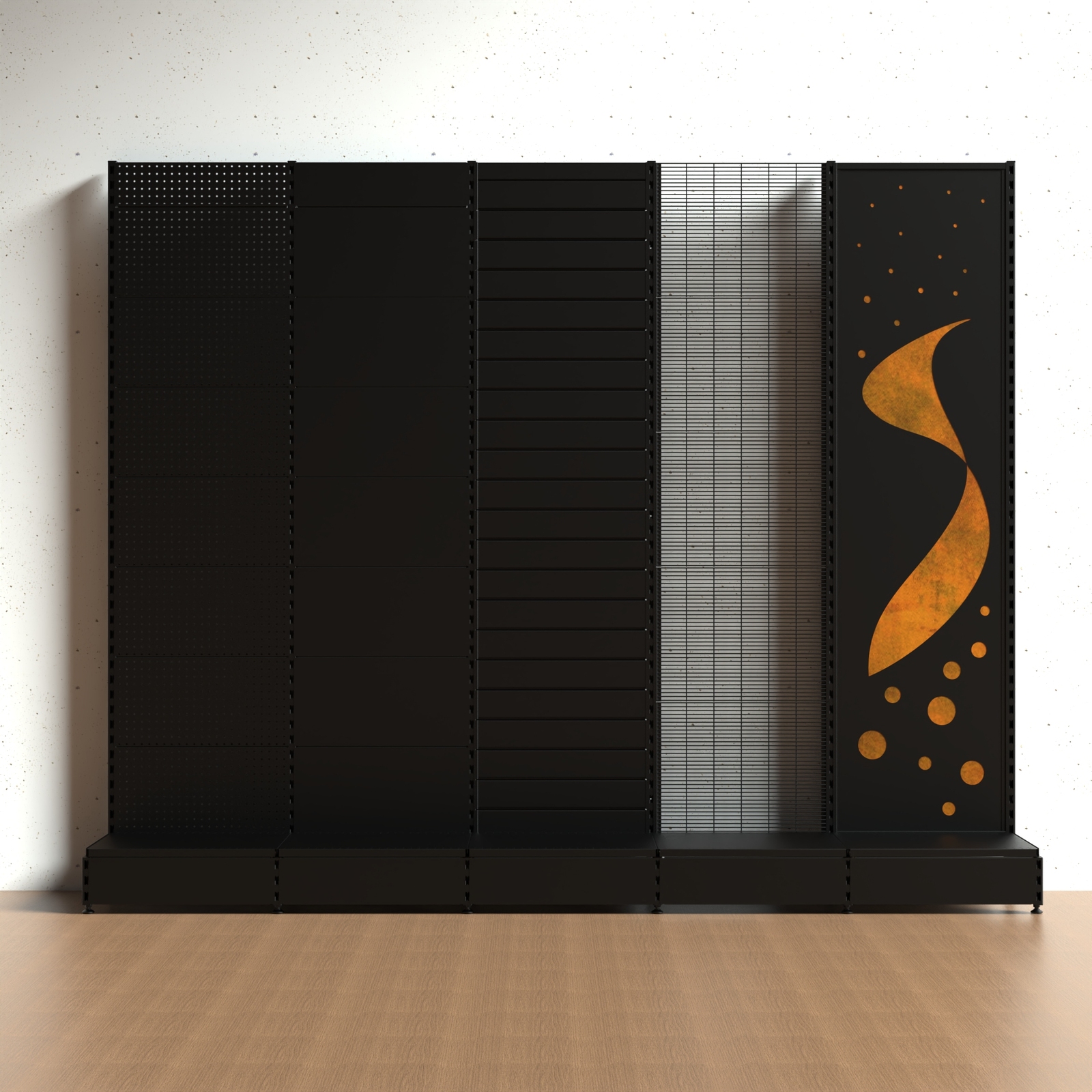 Wall Bays 2400mm high with base